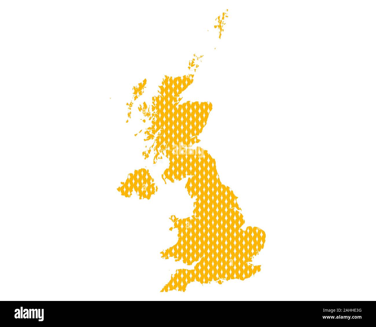Plain map of the United Kingdom Stock Photo - Alamy