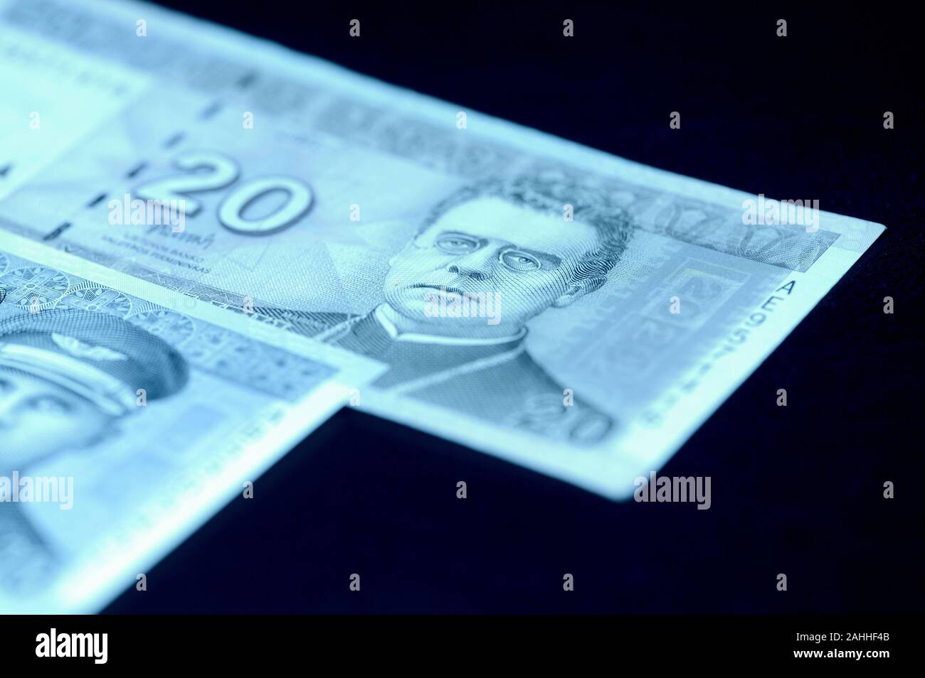 Banknotes lithuania lithuanian currency litas hi-res stock photography ...