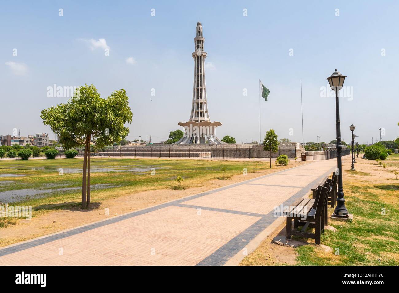 Lahore Iqbal Park Minar-e-Pakistan National Monument Picturesque View ...
