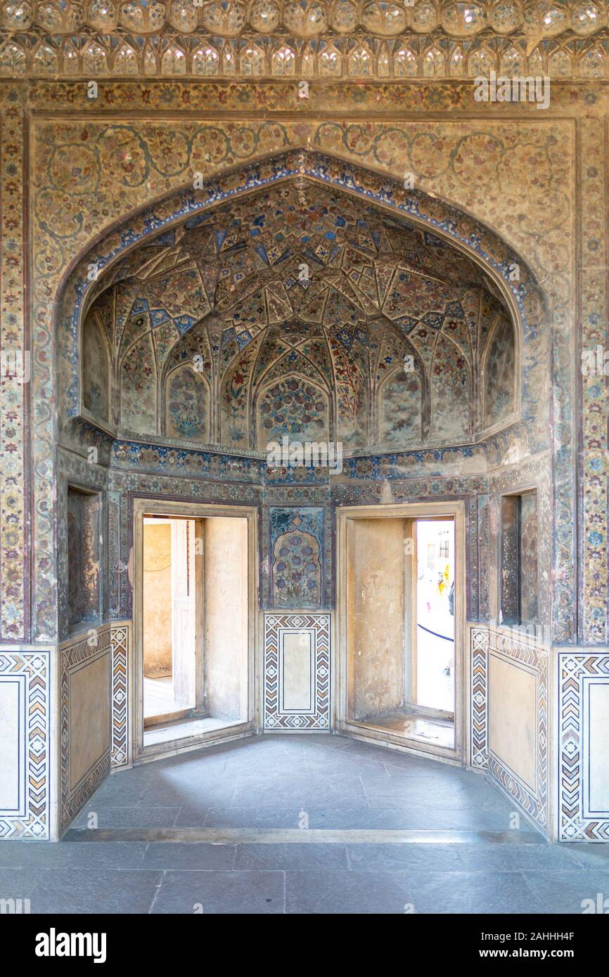 Lahore Fort Picturesque Breathtaking View of Sheesh Mahal Window on a ...