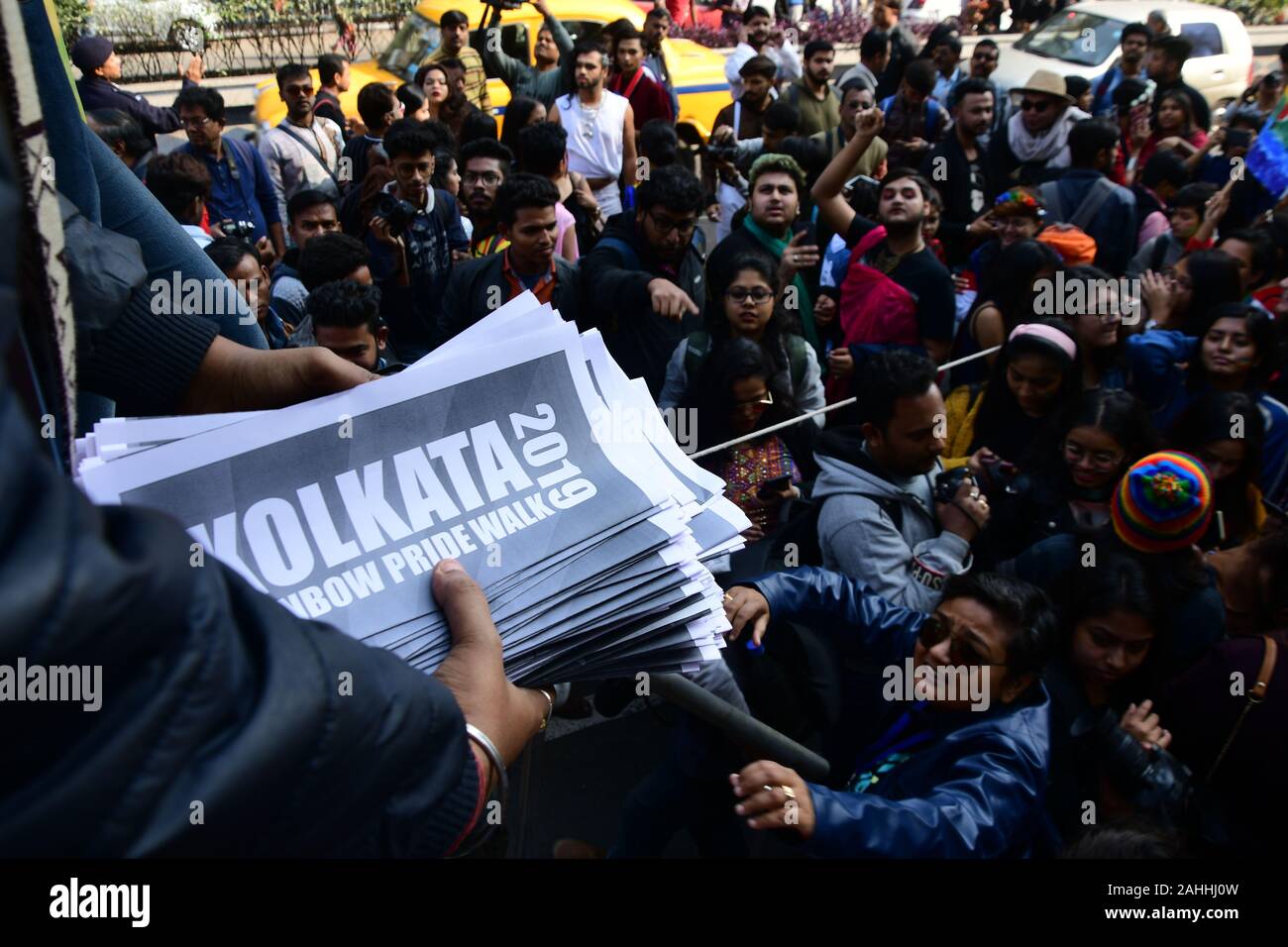 Indian Transgender members (LGBTQ) celebrate the Rainbow Pride Walk in ...