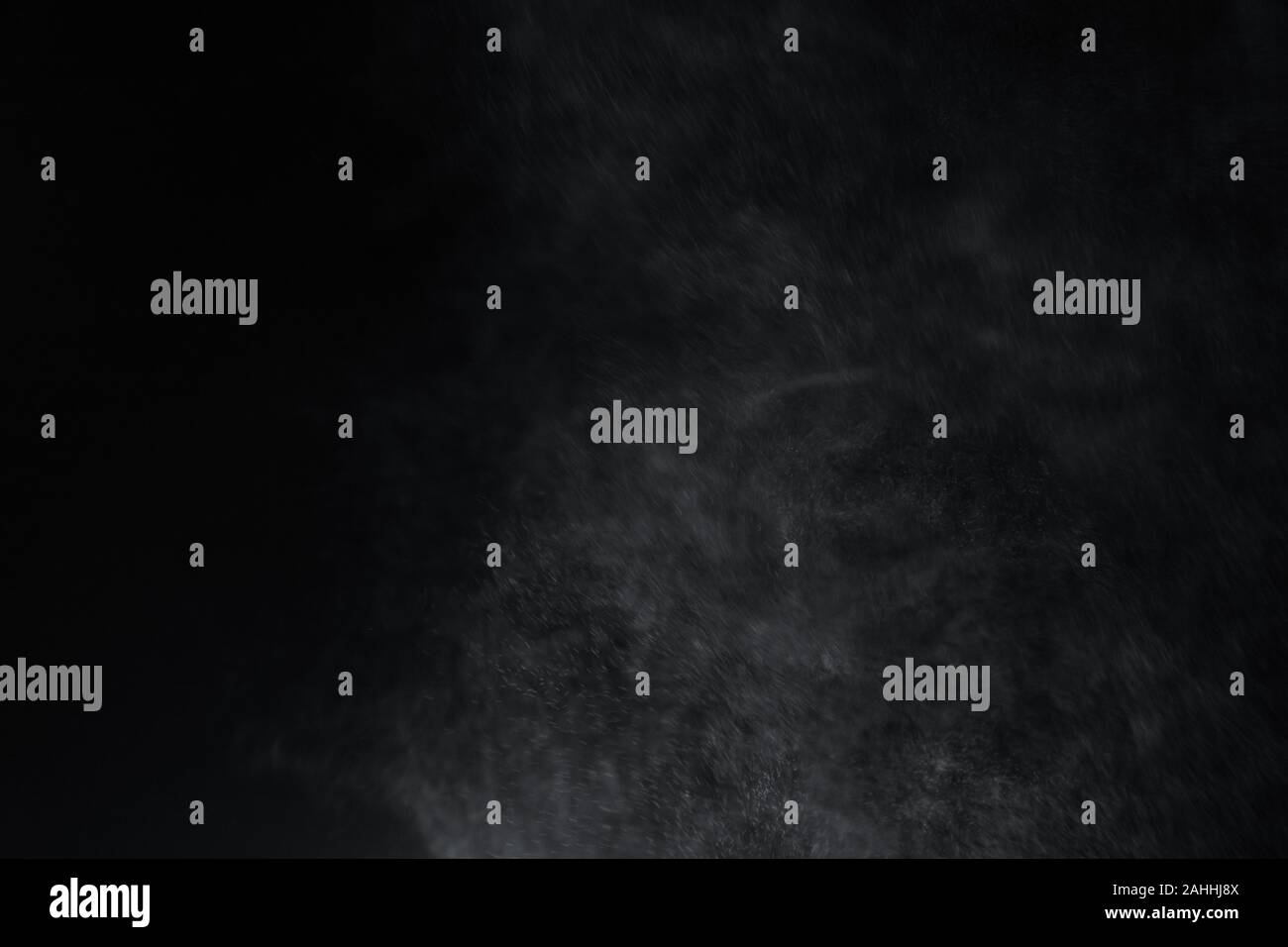 Soft water splash dust and smoke overlay effect on black background ...