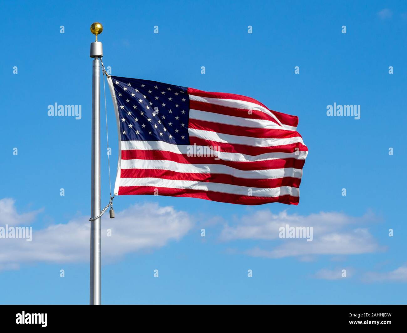 American national flag, stars of the United States of America, proud ...