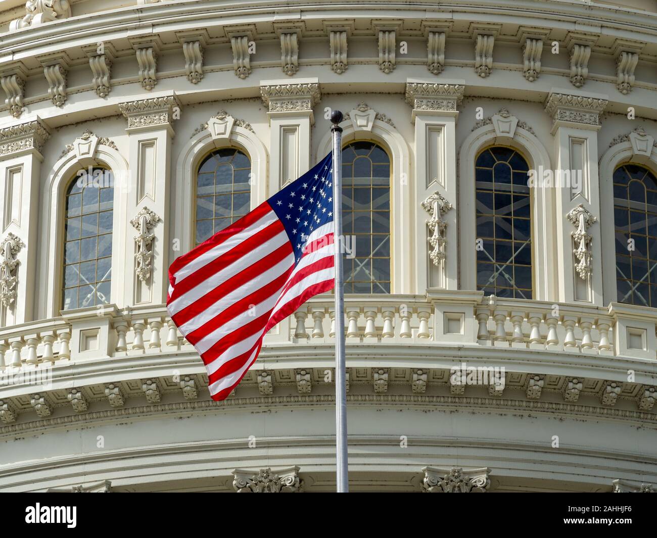 American national flag, stars of the United States of America, proud ...