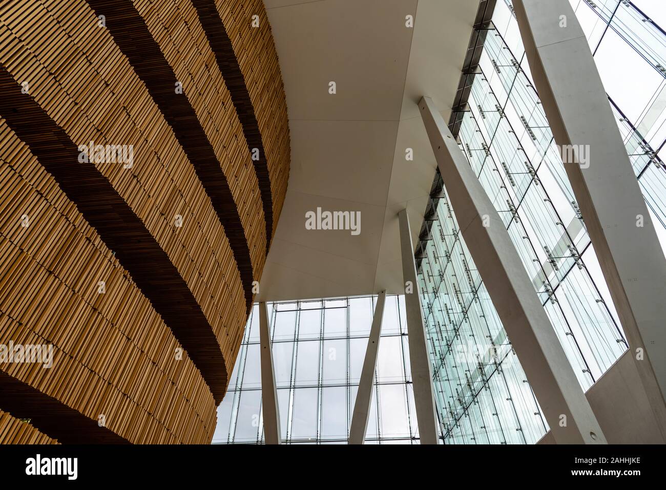 Oslo, Norway - August 11, 2019: Opera house in Oslo. Interior view ...