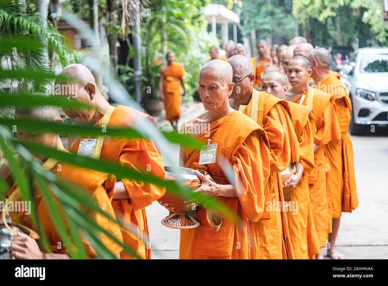Monk walking meditation thailand hi-res stock photography and images ...