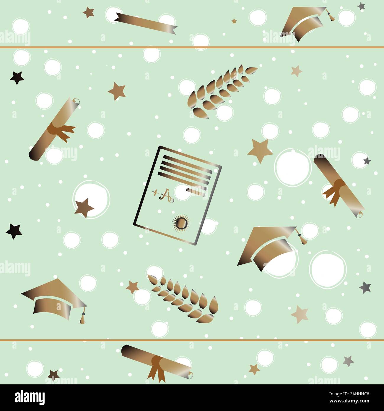 Graduation Seamless Pattern Stock Vector Image & Art - Alamy