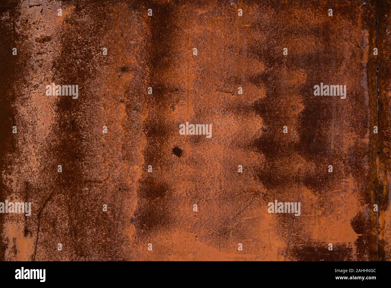 Orange rust corrosion sheet metal. Old textured piece of iron for ...