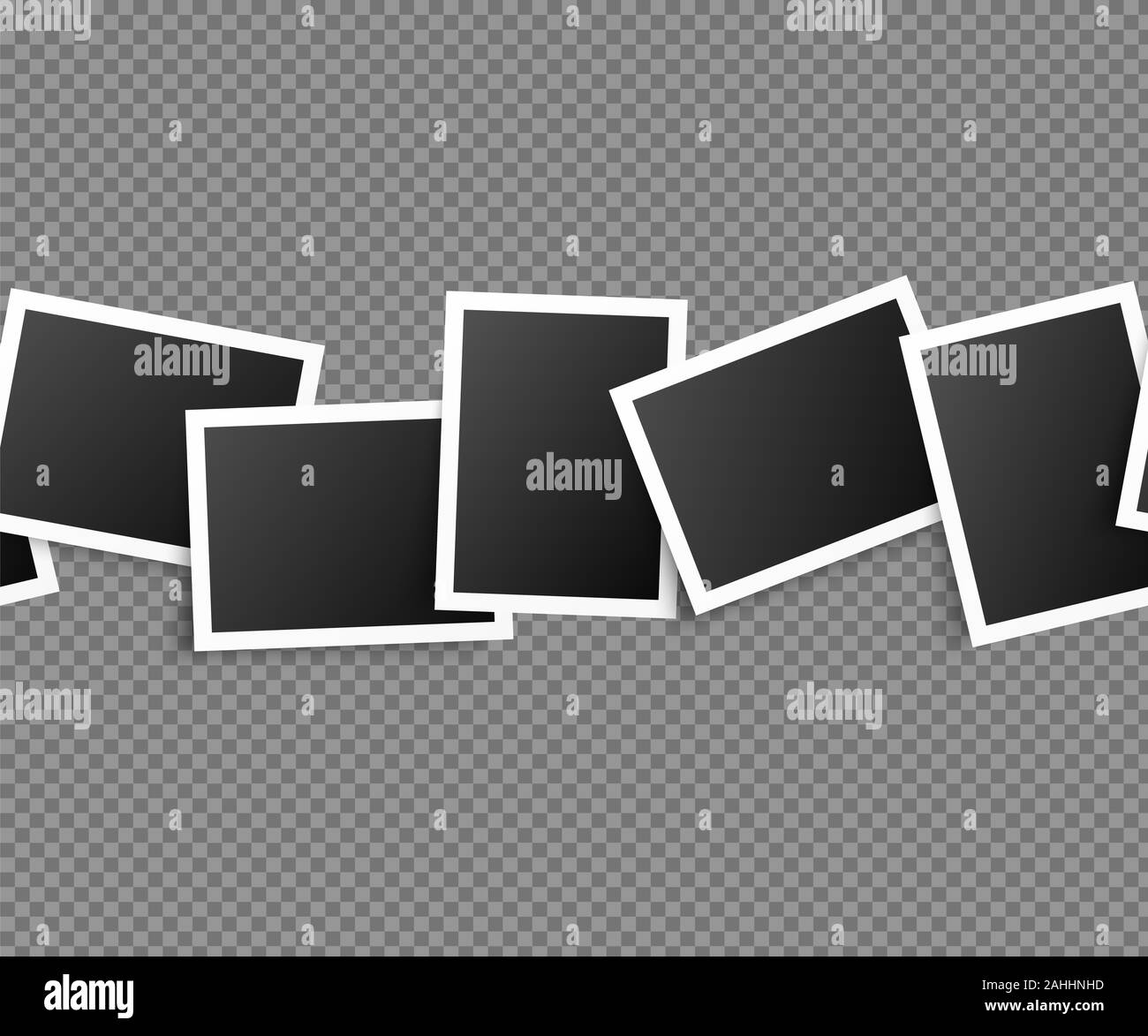 Collage blank photo frames Black and White Stock Photos & Images - Alamy