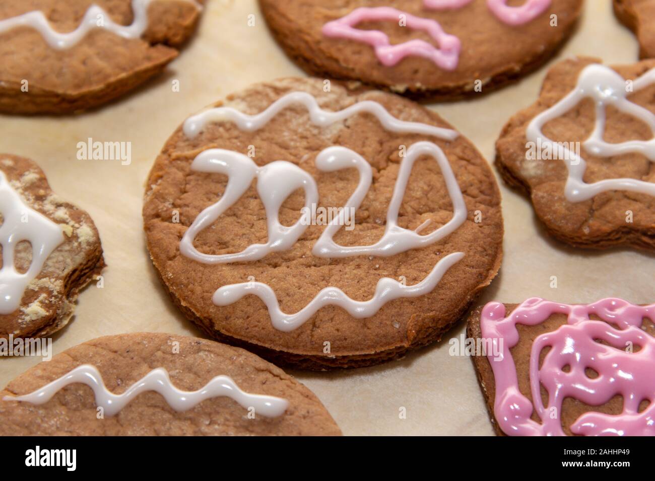 Baking holiday cookies. Christ. Mas and new year Stock Photo - Alamy