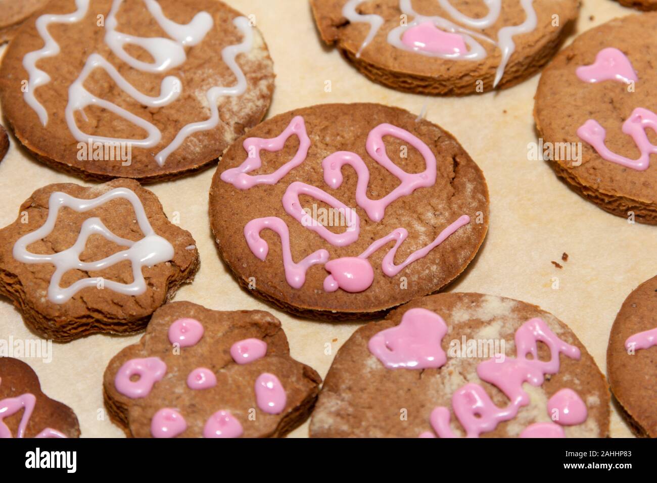 Baking holiday cookies. Christ. Mas and new year Stock Photo - Alamy