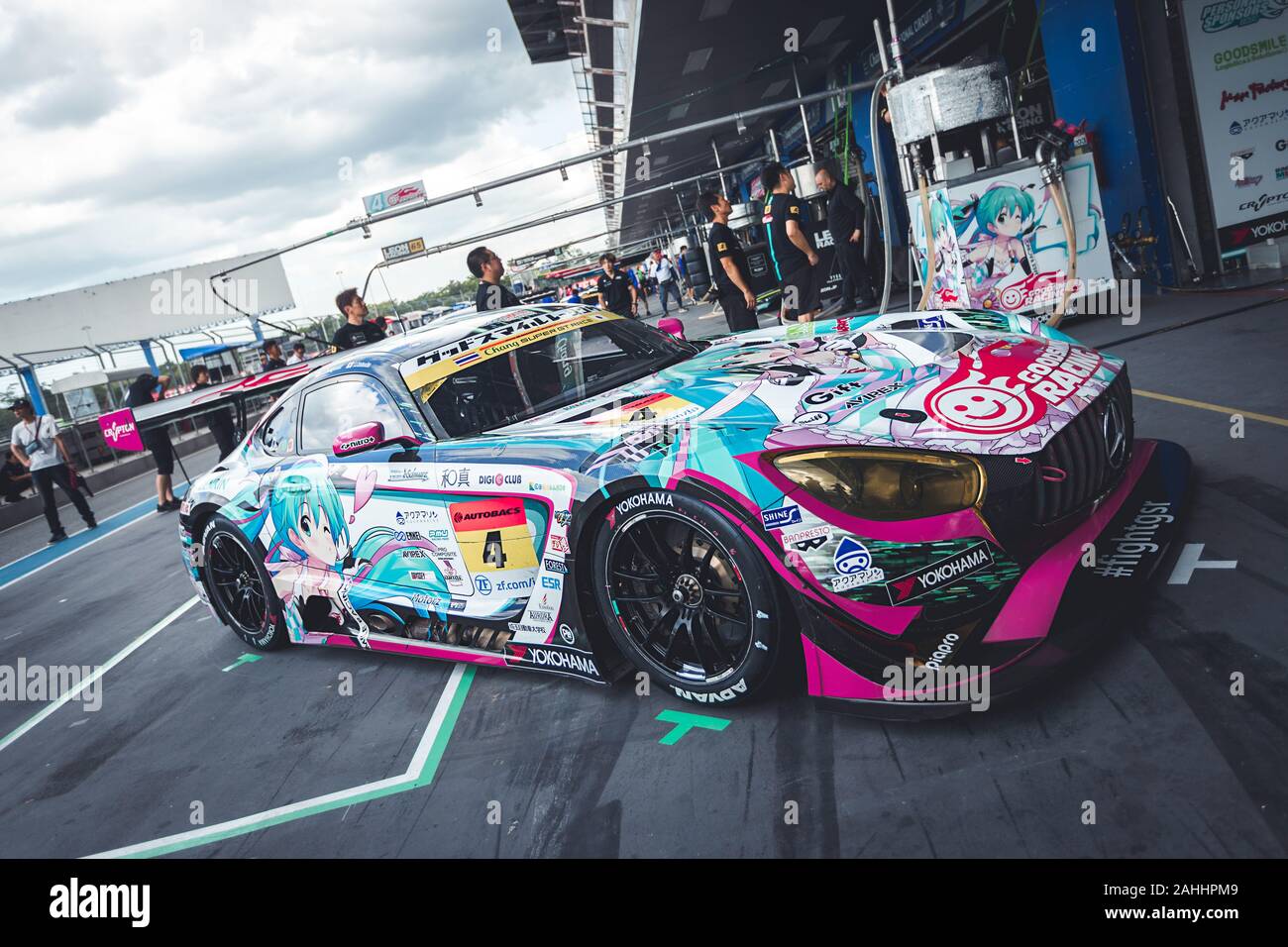 Buriram, Thailand - 28 June 2019 : Thailand SuperGT racing match ...