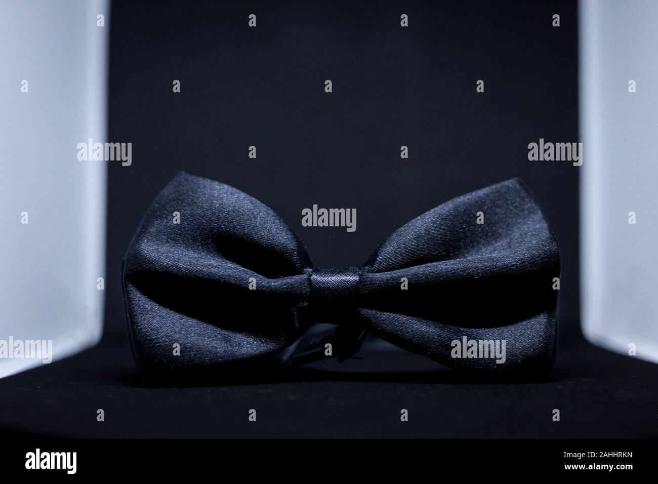 black ribbon for suit cloth on luxury show room Stock Photo - Alamy