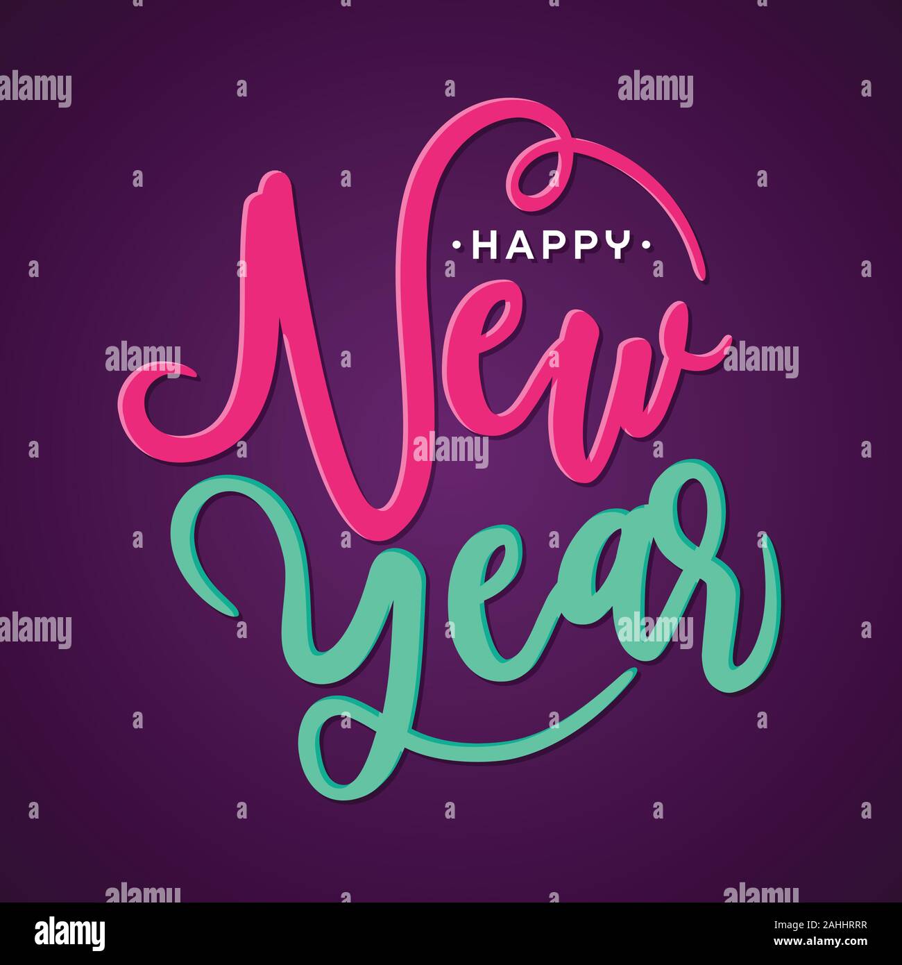 Happy New Year greeting card or background letter. Vector letter Happy ...