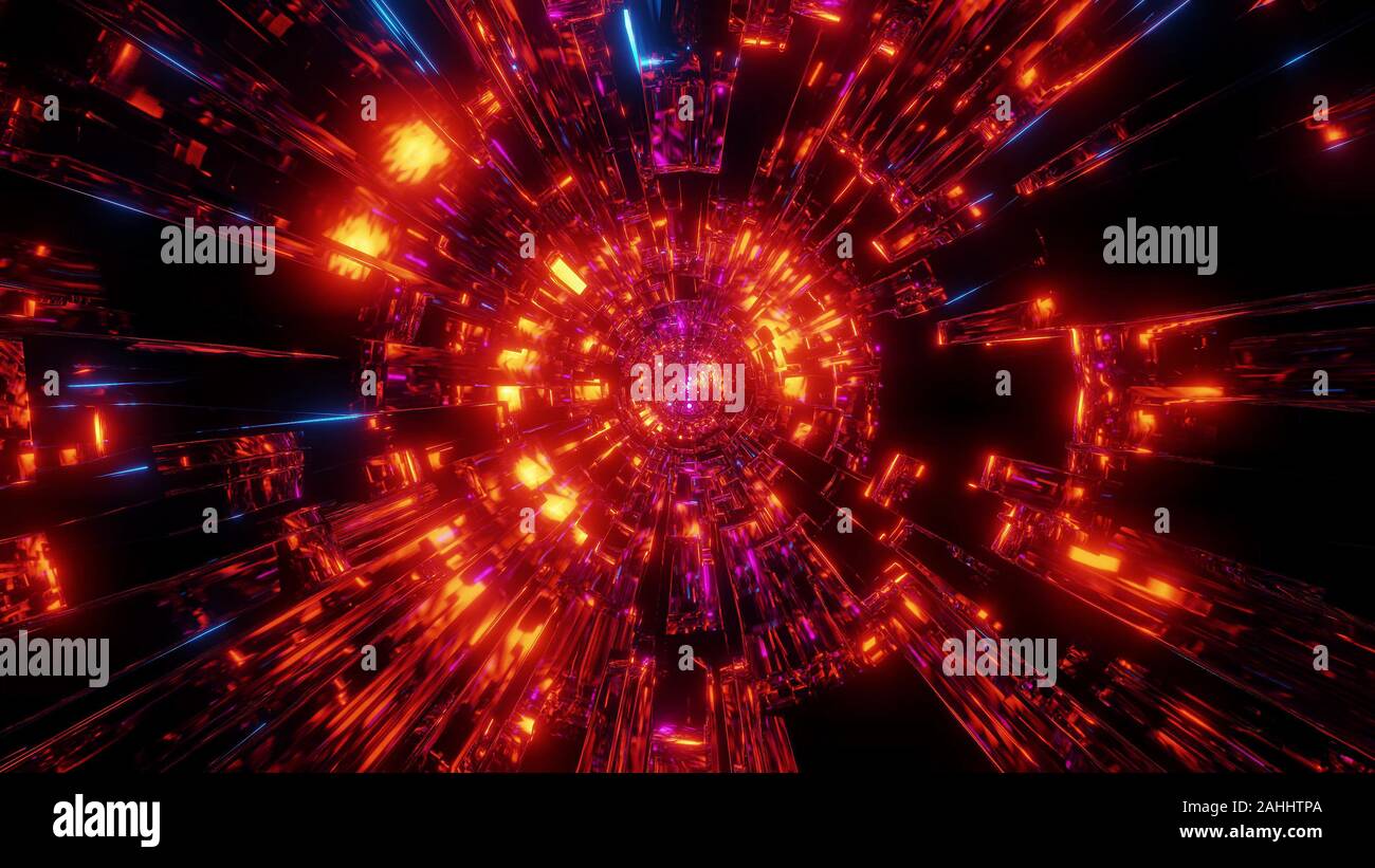 creative endless abstract reflection pattern graphic artwork with ...