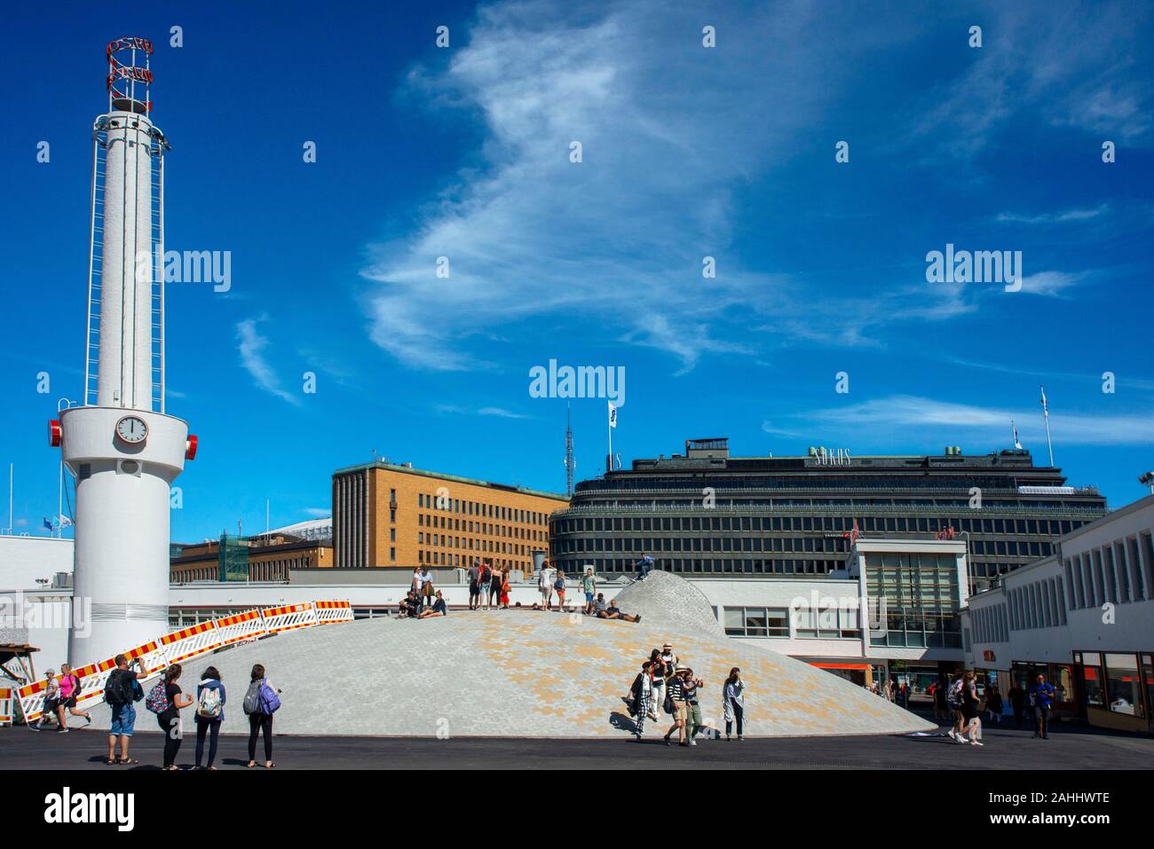 Amos Rex subterranean art museum skylights at Lasipalatsi Square in ...