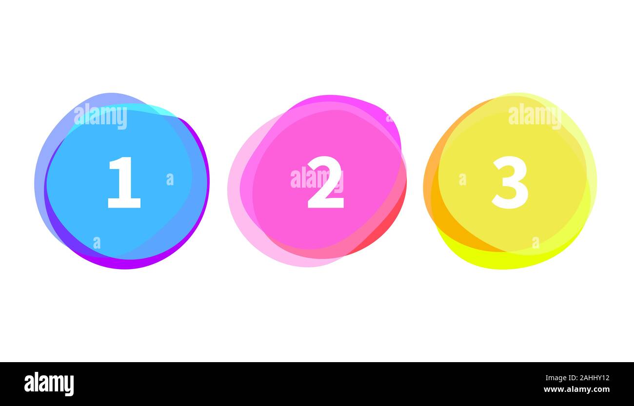 Color frames, set of colour borders, collection of spot, circle stains ...