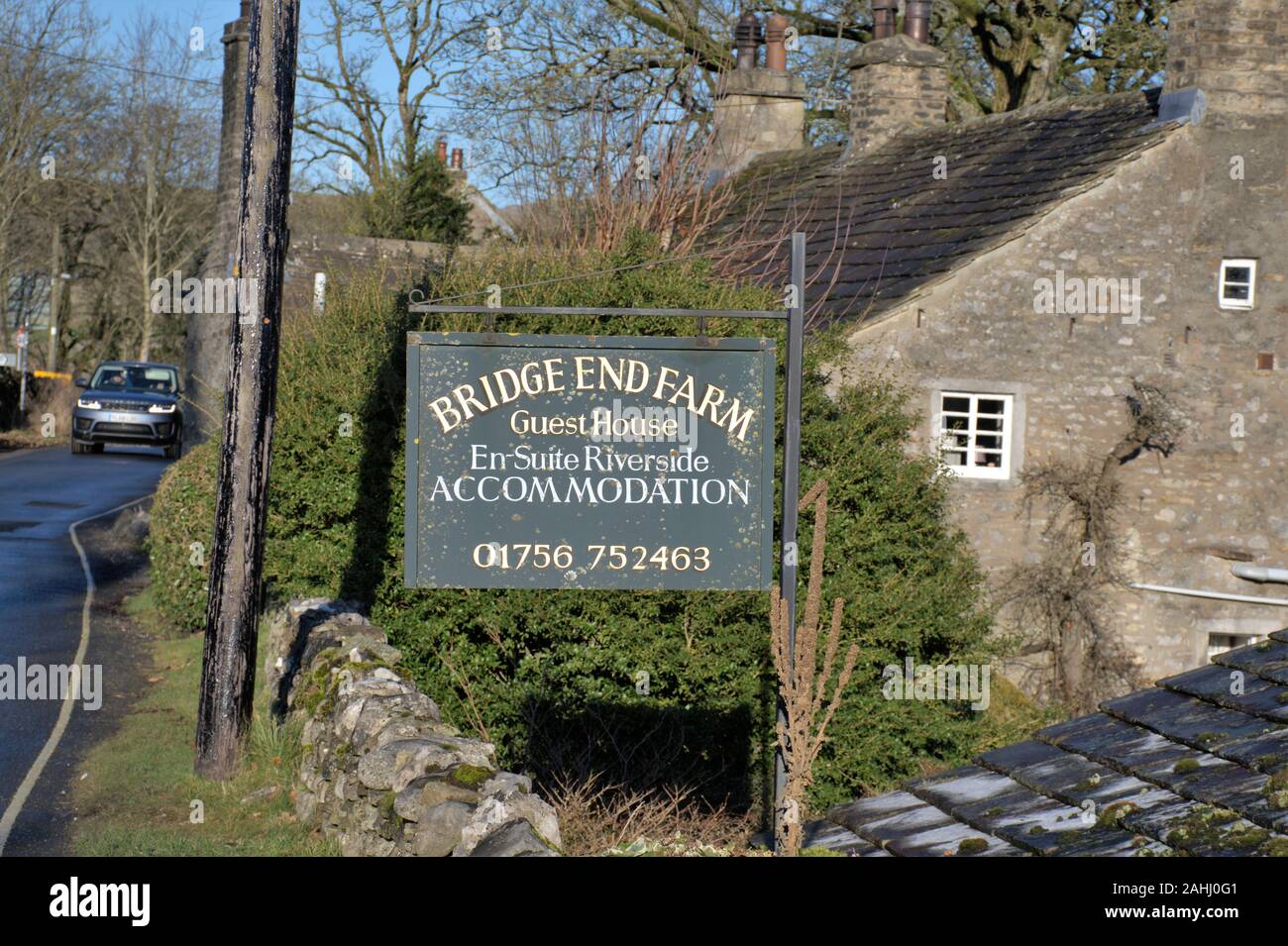 Yorkshire B&B on a frosty walk Stock Photo - Alamy