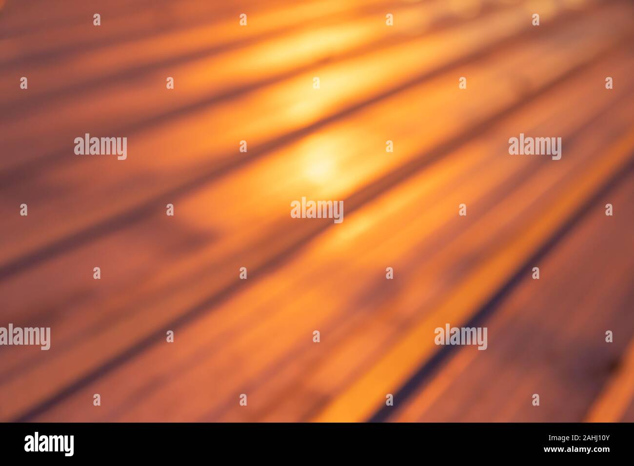 blur metalic roof pattern with some dirty stain, have yellow light ...