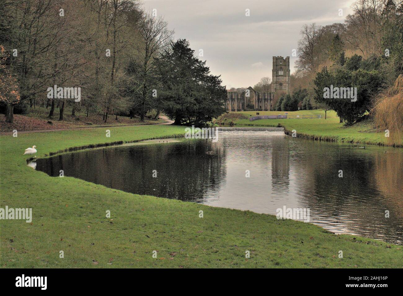 Fountains Abbey & Studley Royal Stock Photo - Alamy