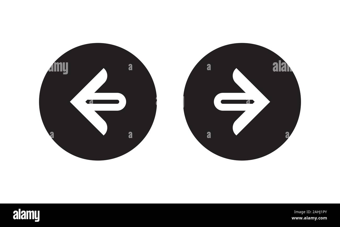 Right left or next and previous simple arrows for your web or app ui ...