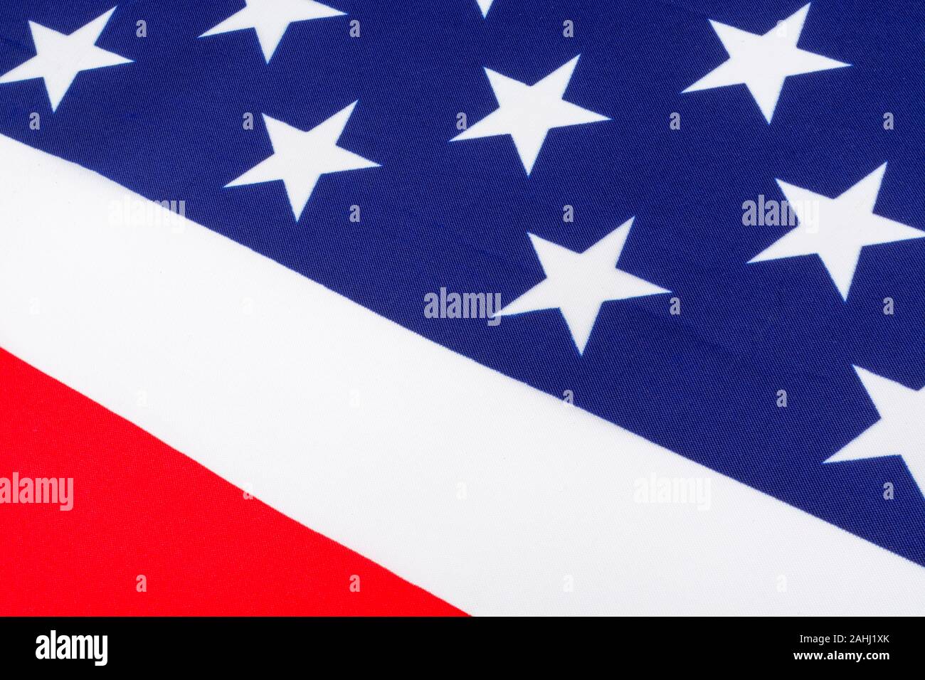 Close-up Stars and Stripes flag. For US Politics, Patriots Day, 2020 US ...