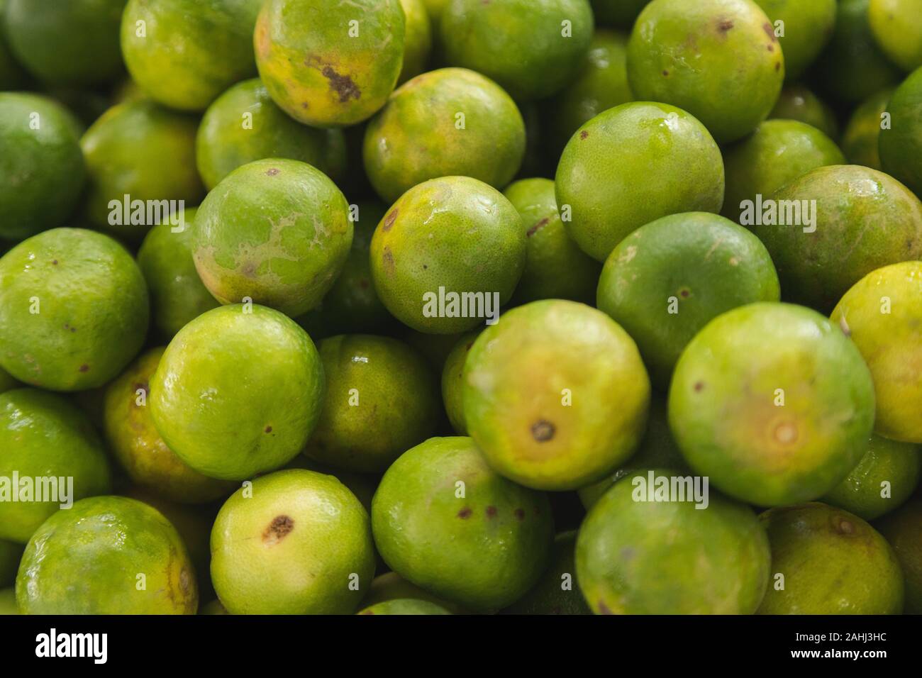 Lime pile together with water on them Stock Photo - Alamy