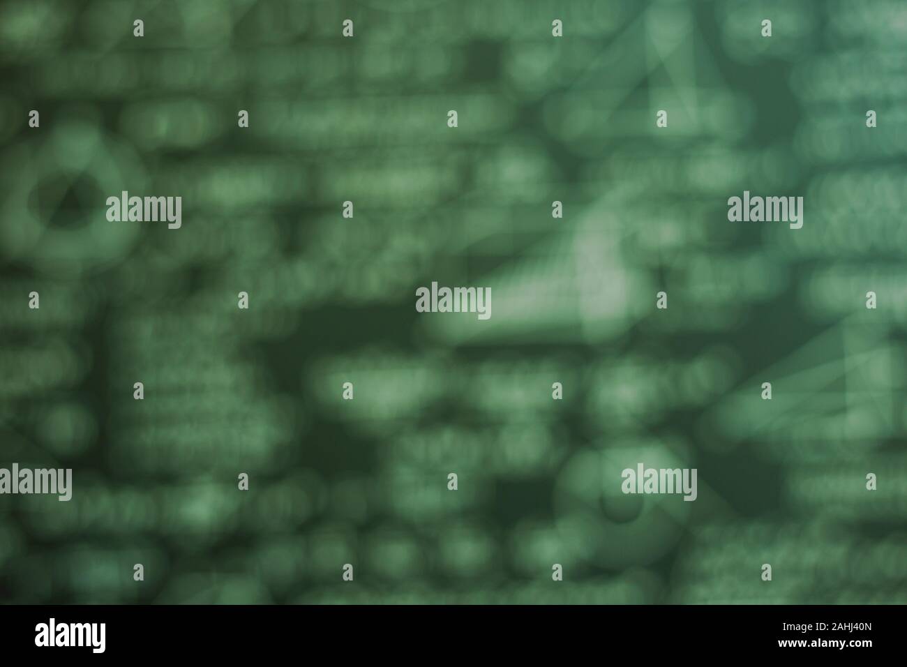 super blur Math on dark green board with many solution Stock Photo - Alamy