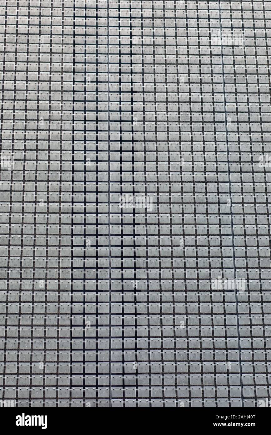 garage door, metal square pattern Stock Photo - Alamy