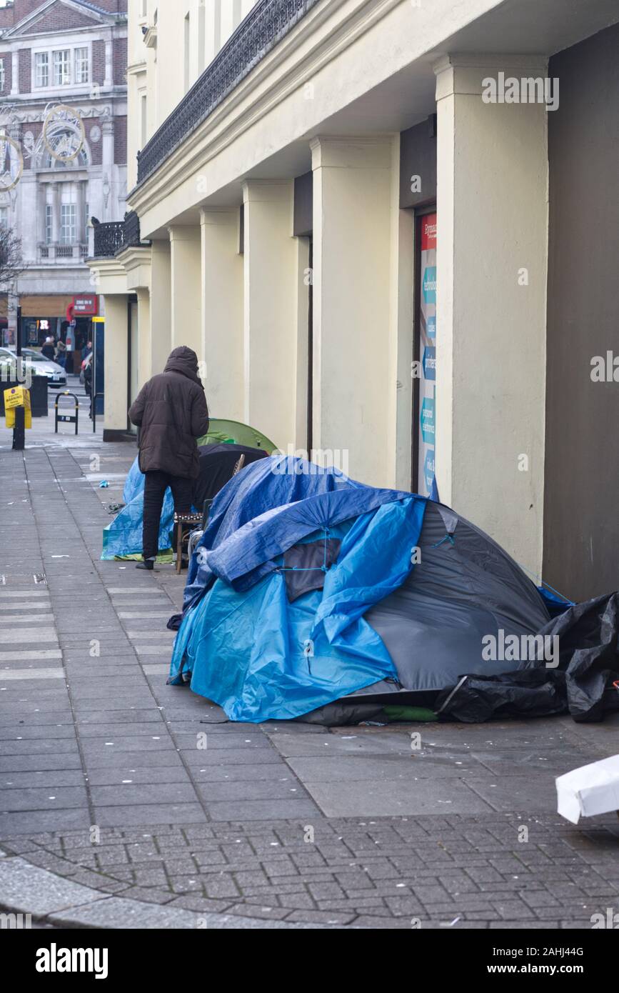 Homeless community in tents hi-res stock photography and images - Alamy