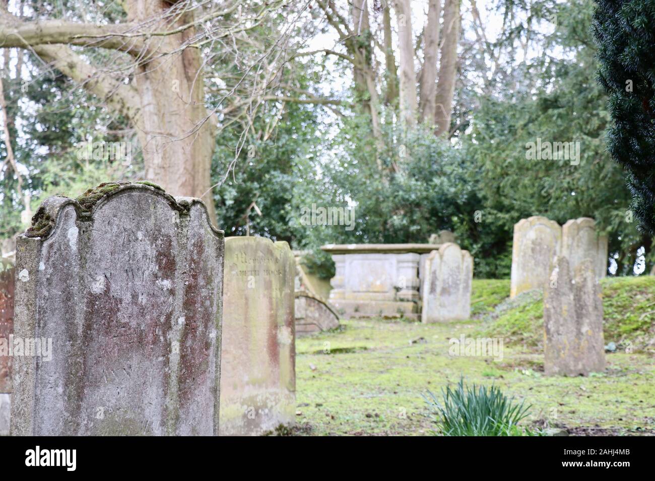 St Mildred's Church graveyard, Tenterden in Kent Stock Photo - Alamy