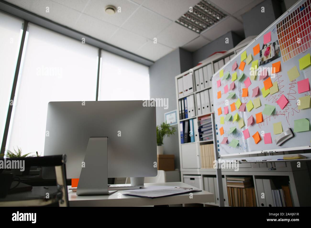 Interior of company office Stock Photo - Alamy