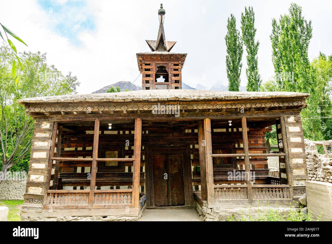 Shigar Amburik Wooden Mosque Picturesque Breathtaking View of the ...