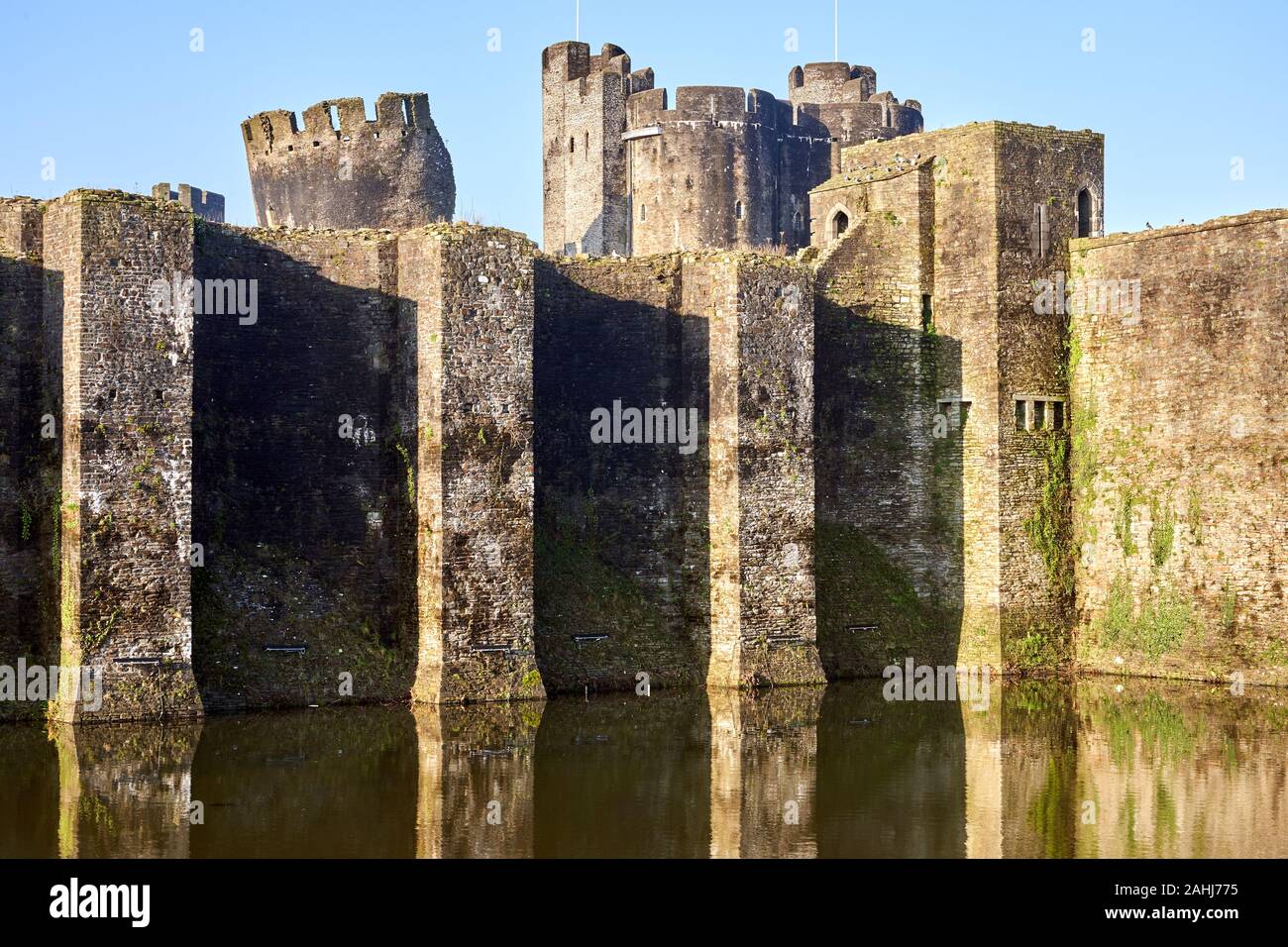 Caerphilly Castle, South Wales Stock Photo - Alamy
