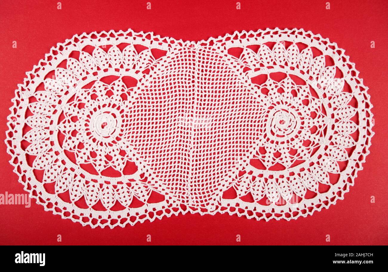Elegant Handmade Lace Stock Photo - Alamy