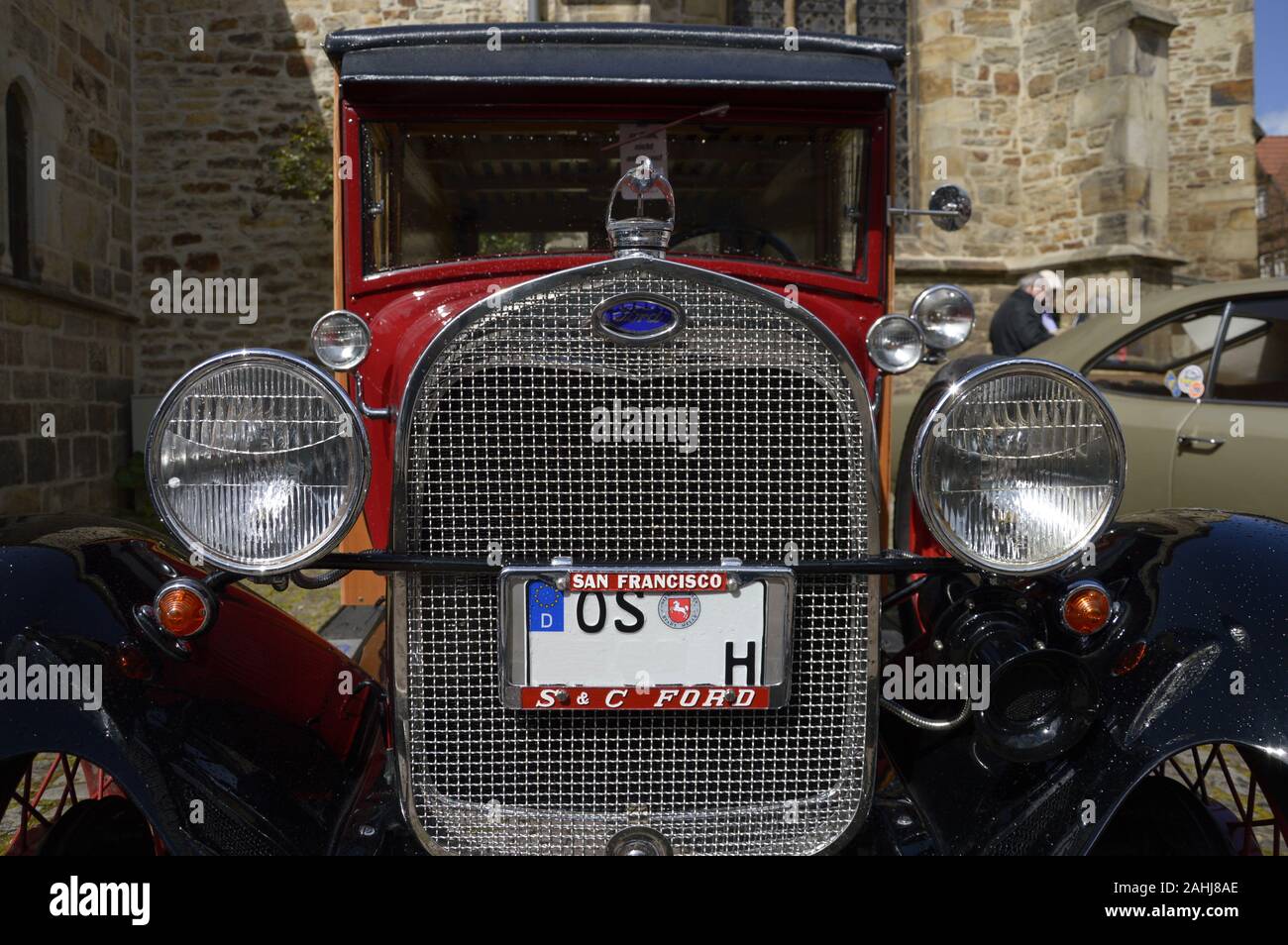 Front of the Classic Ford truck Stock Photo - Alamy