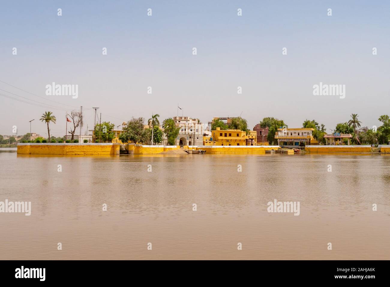 Sukkur Sadhu Bela Mandir Hindu Temple at the Indus River Picturesque ...