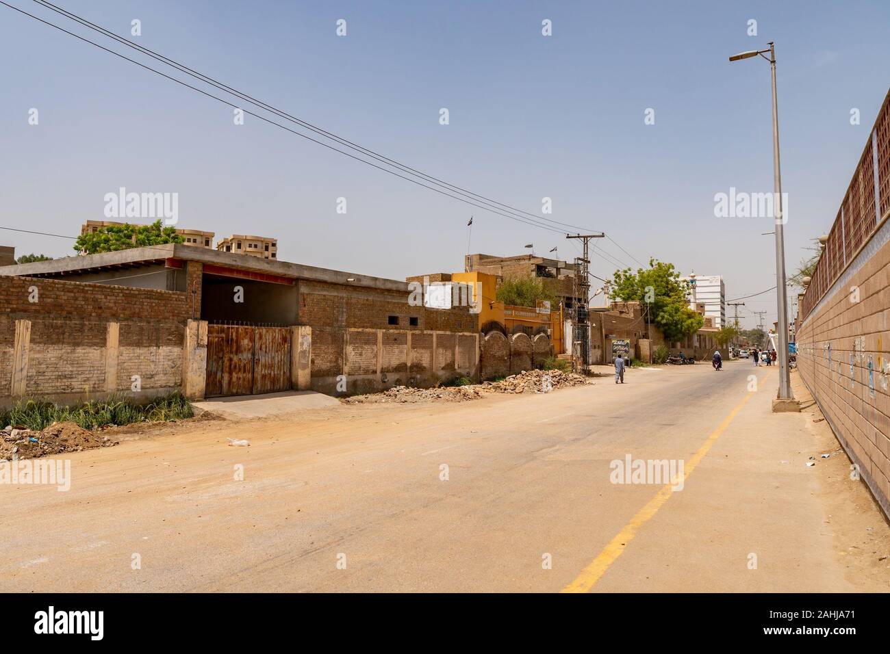 Sukkur Bunder Road with Picturesque View of Walking Pedestrians on a ...