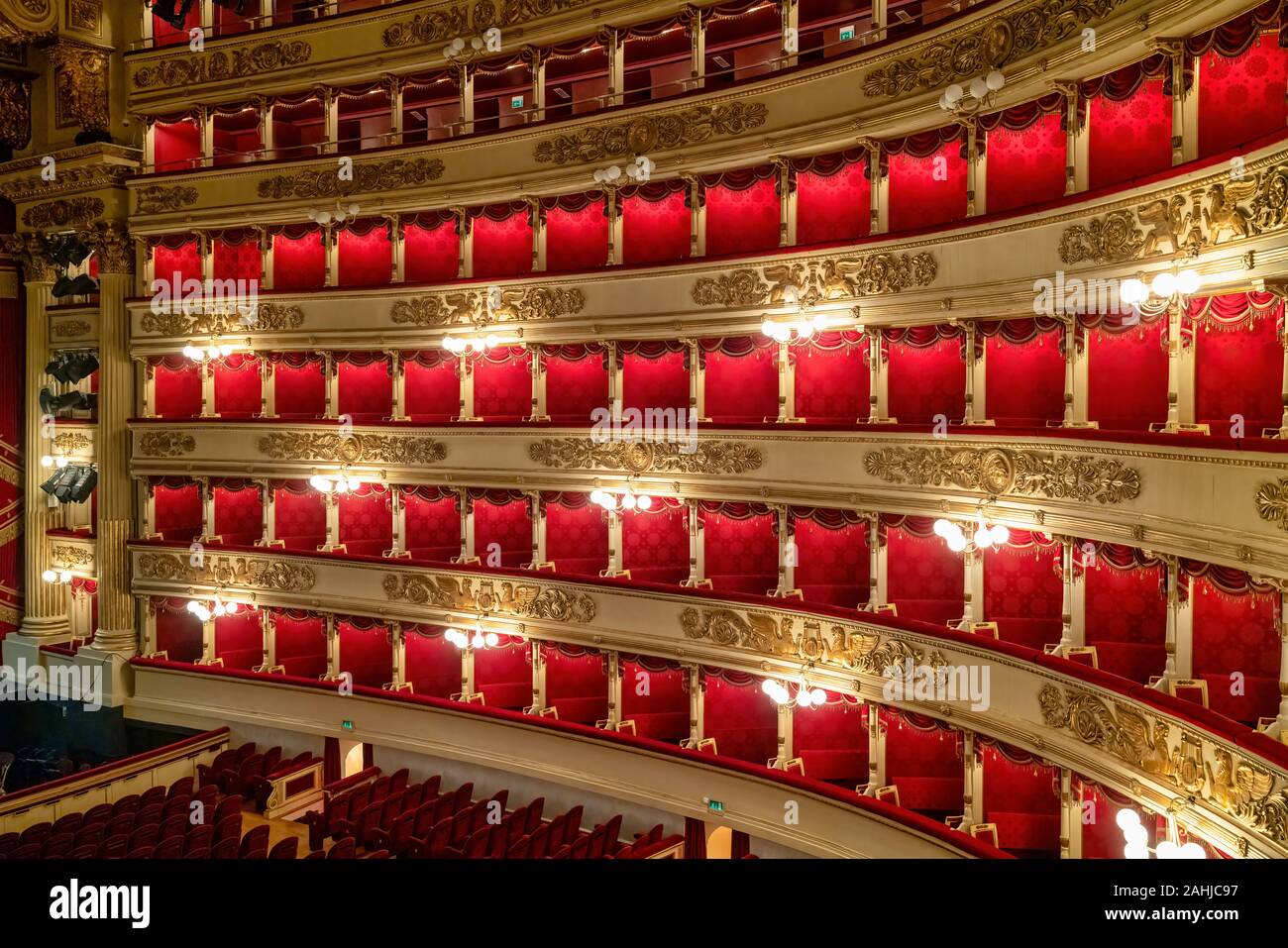Milan Italy. Teatro alla Scala Opera House Stock Photo - Alamy