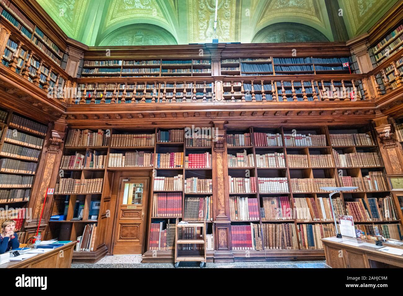 Milan Italy. The Braidense National Library in Brera Stock Photo - Alamy