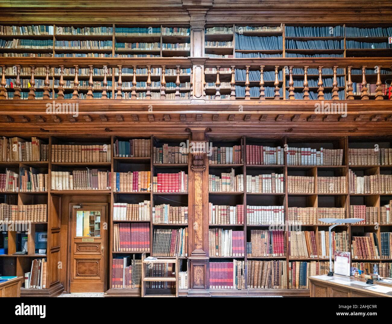 Milan Italy. The Braidense National Library in Brera Stock Photo - Alamy