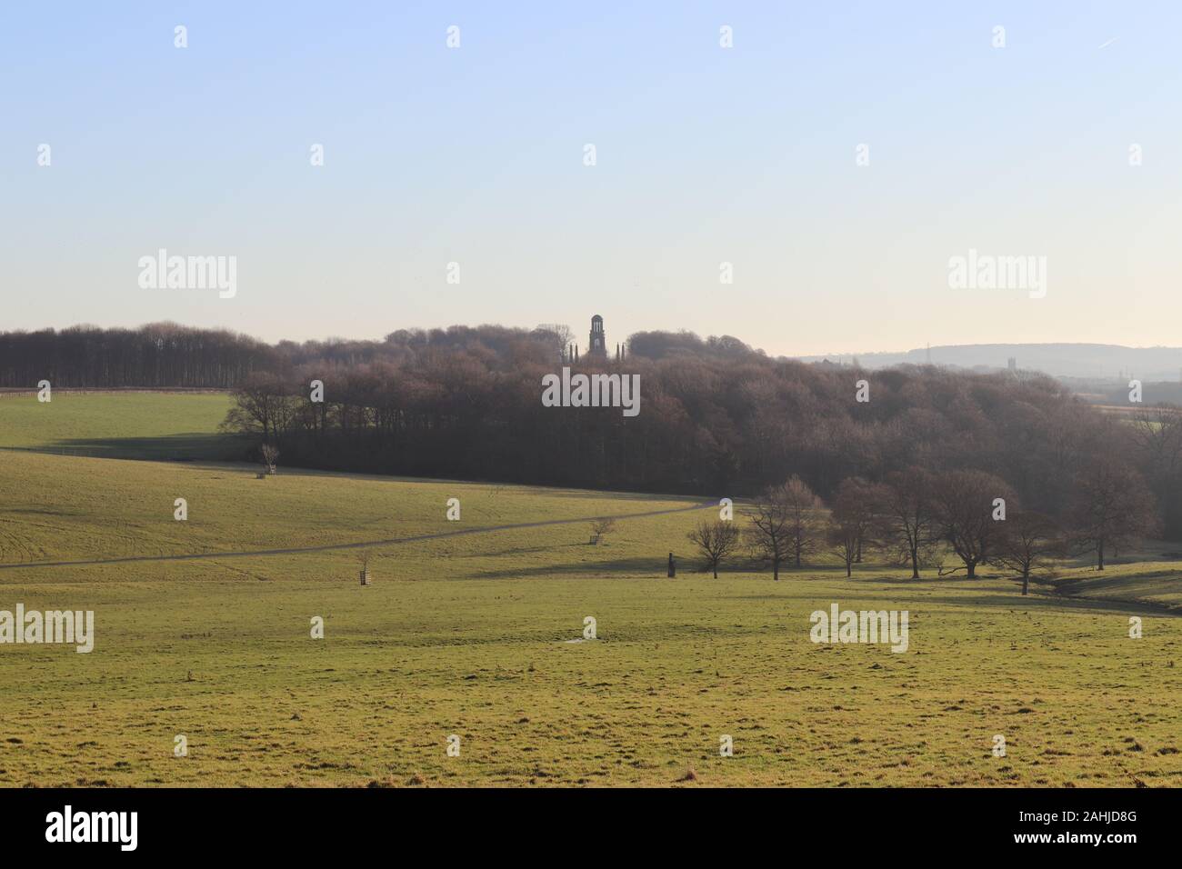 Hoober Stand built to commemorate the defeat of the Jacobite rebellion ...