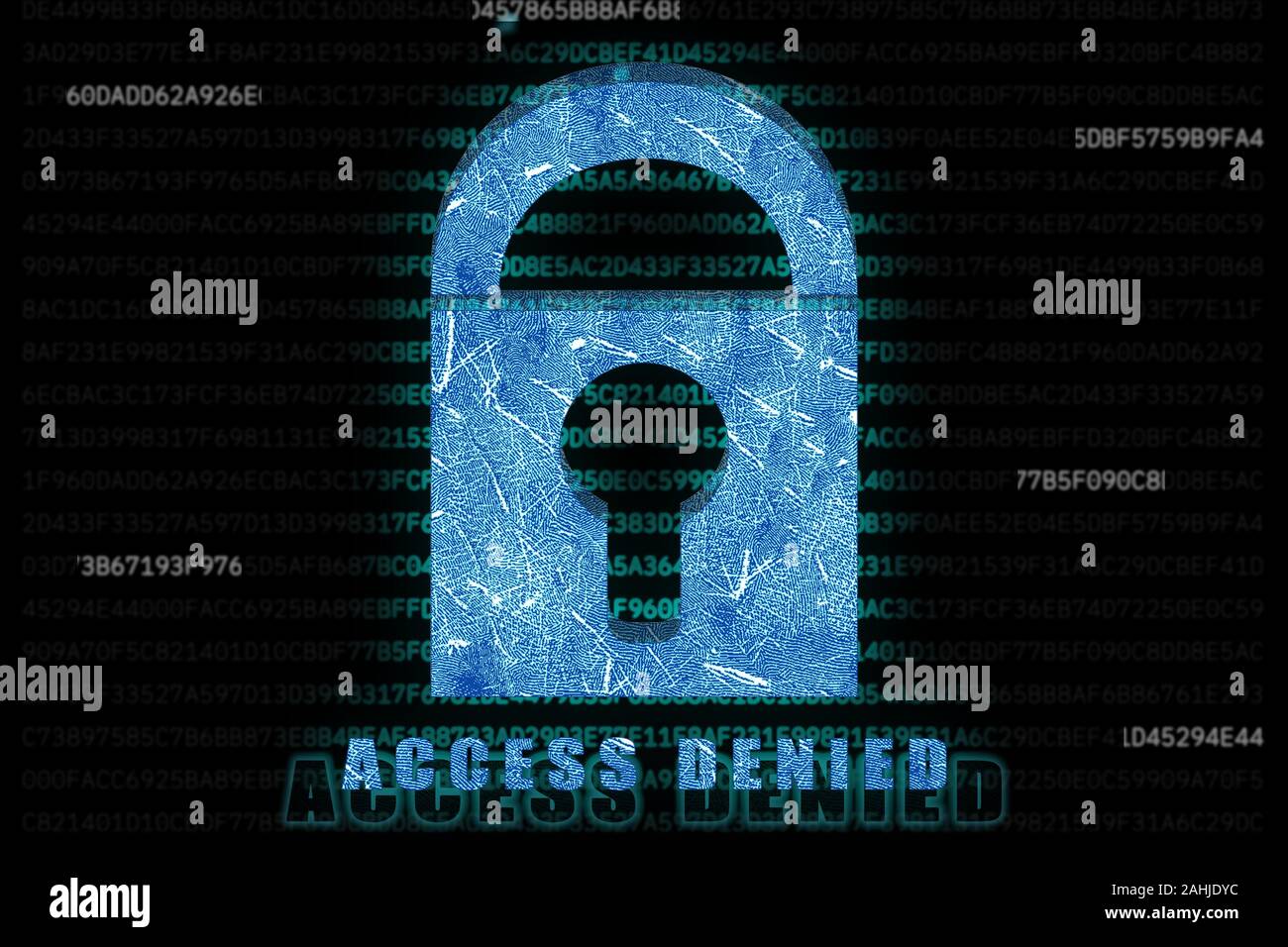 Palm print recognition and access concept. Security software by ...