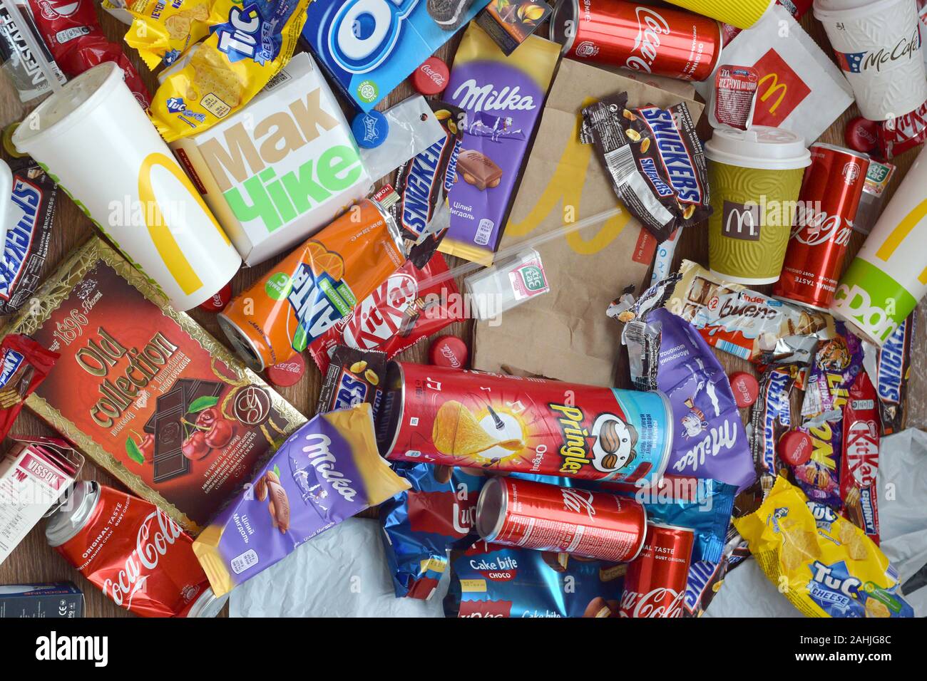 Pile Of Soda Cans