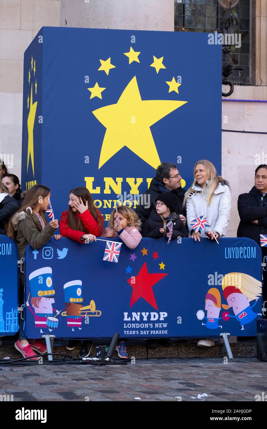Covent Garden Piazza, London, UK. 30th December 2019. Marching bands ...