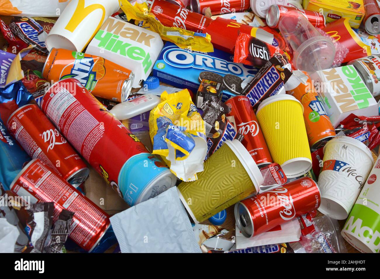 Pile Of Soda Cans
