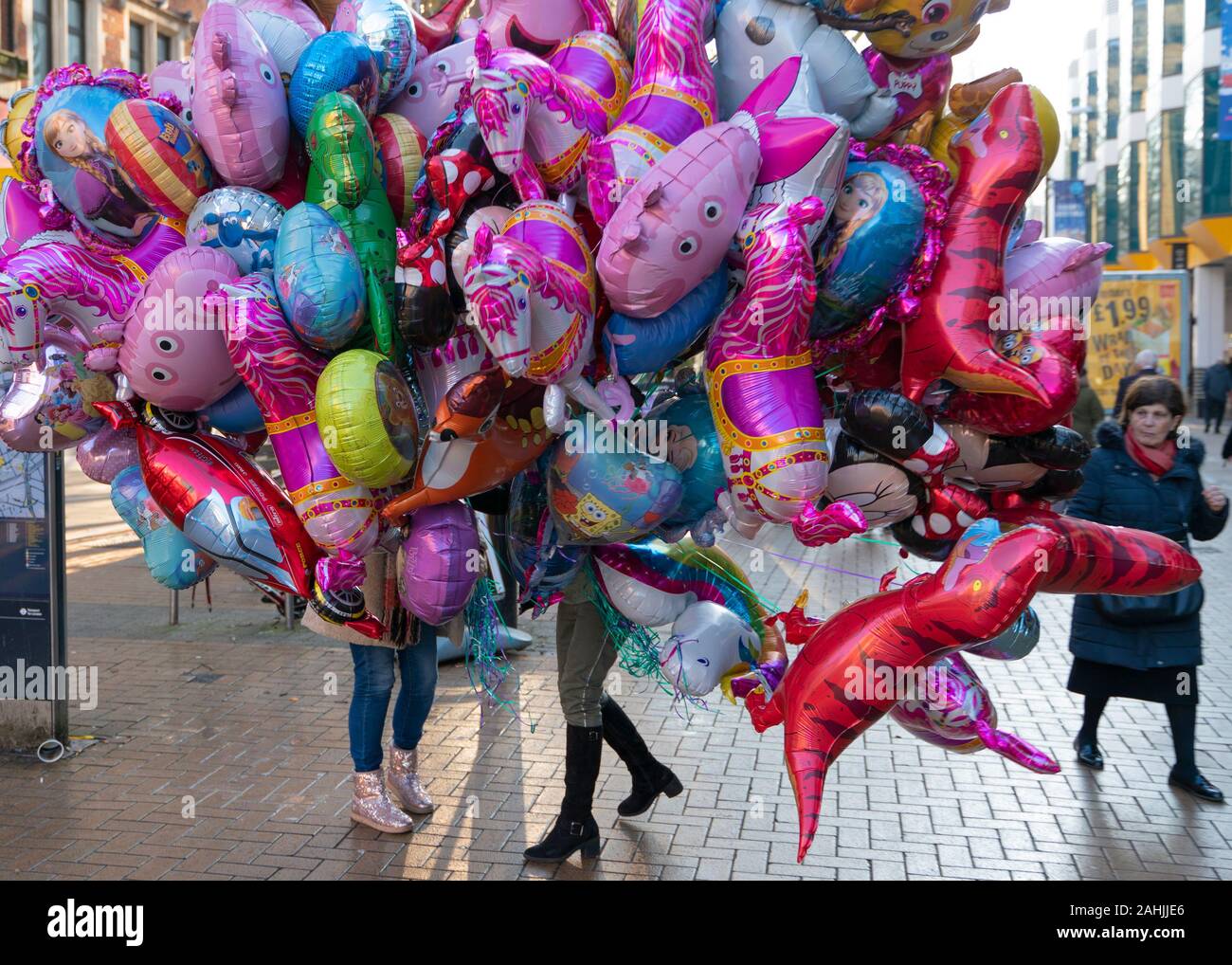 Two ladies with balloons hi-res stock photography and images - Alamy