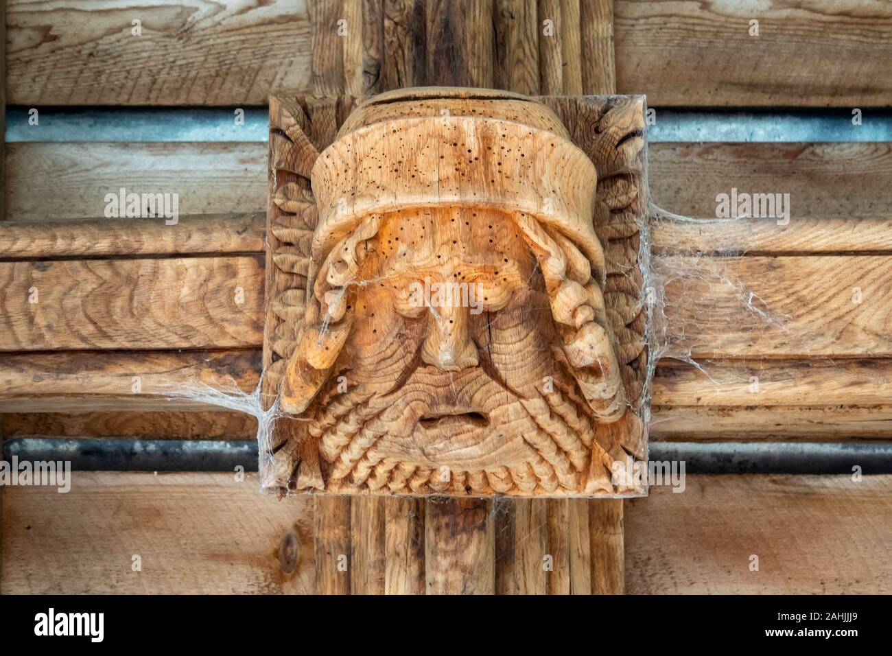 Church roof boss Stock Photo - Alamy