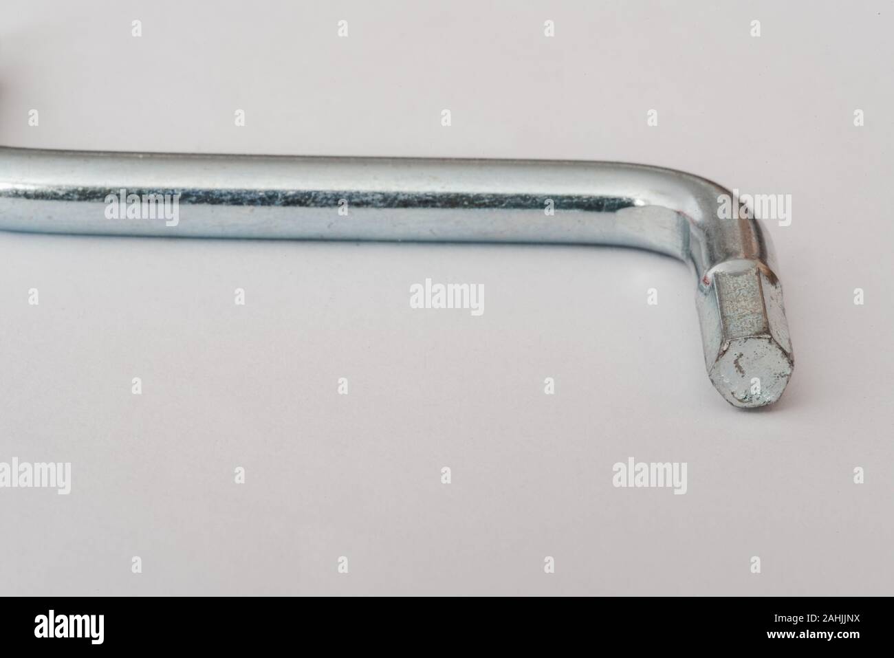 hexagon socket screw allen key in a solid background Stock Photo - Alamy