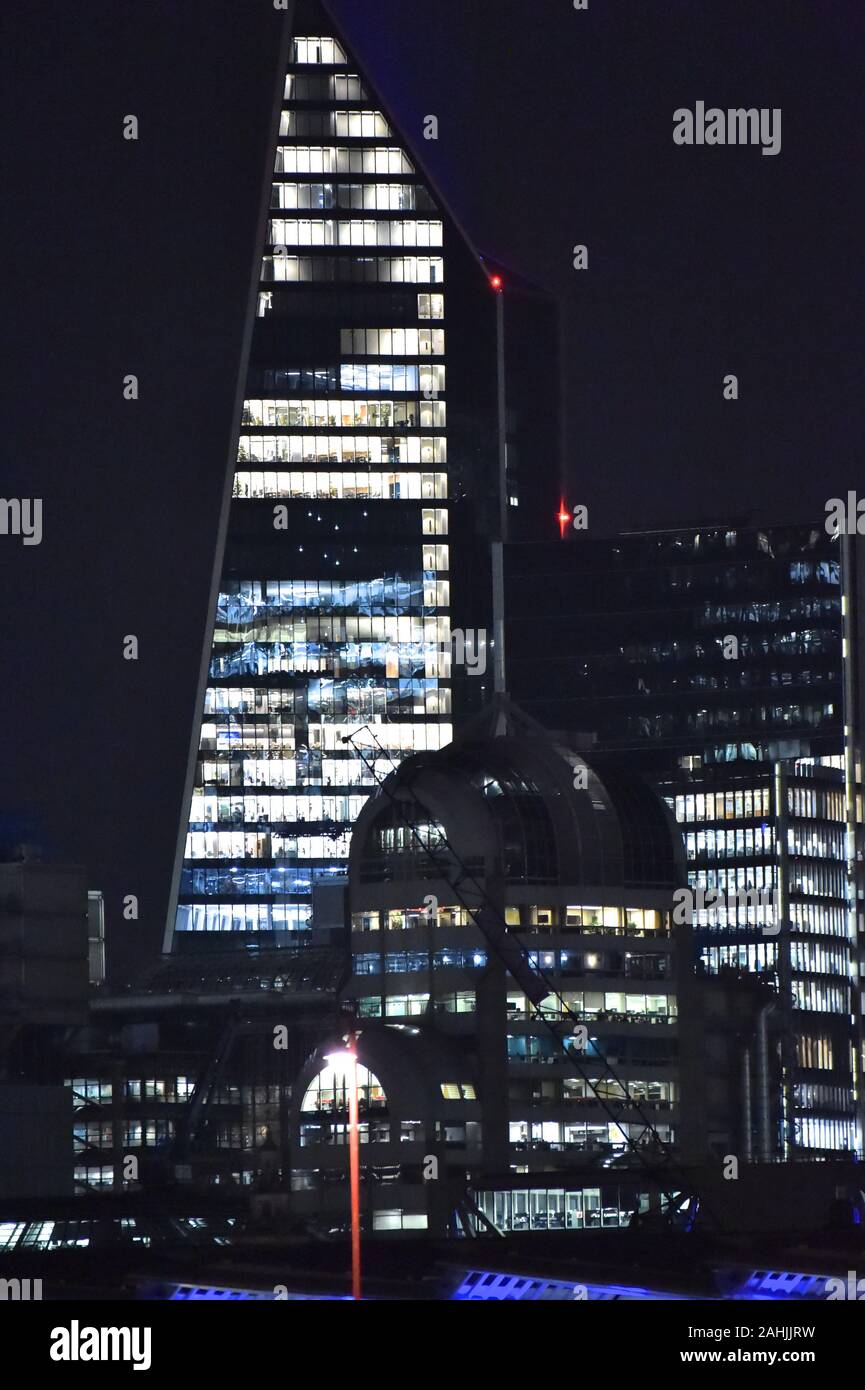 London landscape locations at night Stock Photo - Alamy